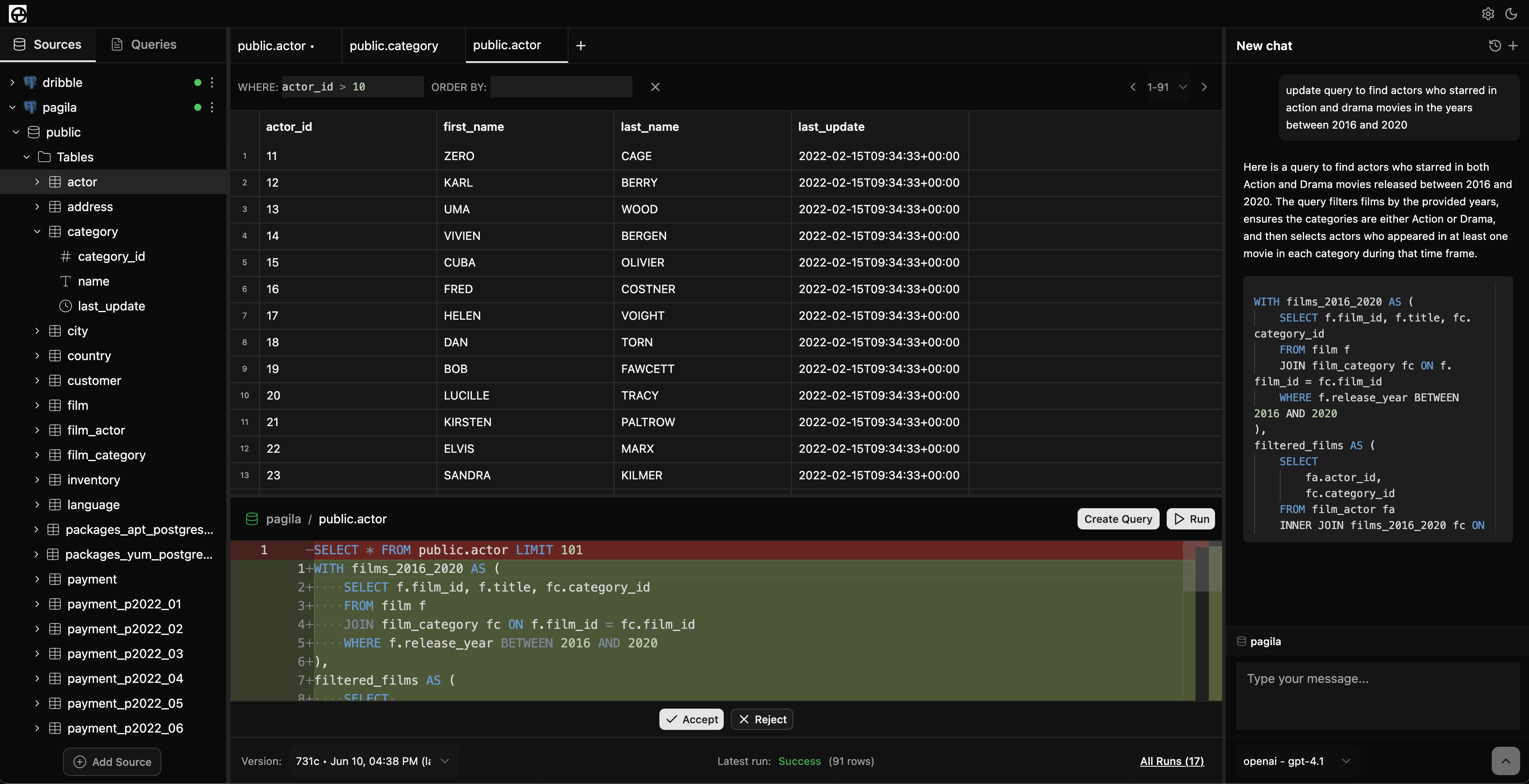 AI-powered, open source IDE for Databases